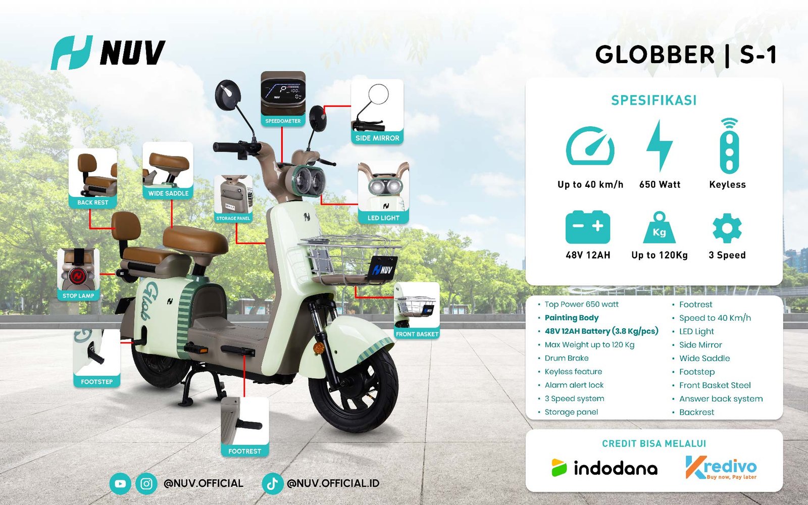 NUV - Motor dan Sepeda Listrik dari Masa Depan