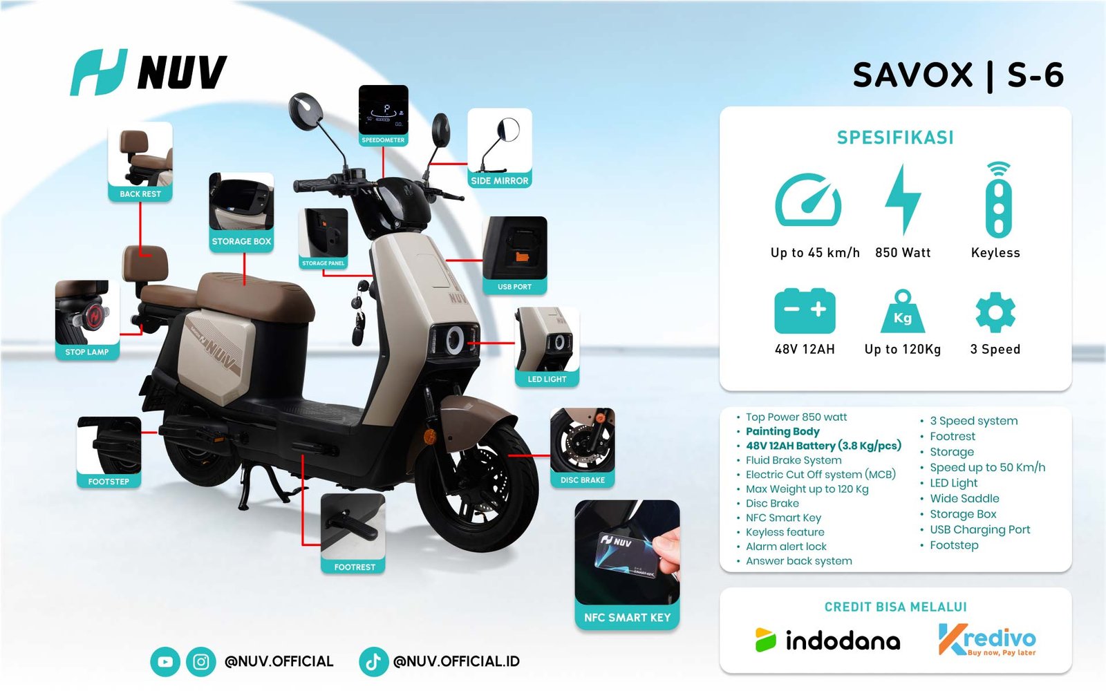 NUV - Motor dan Sepeda Listrik dari Masa Depan